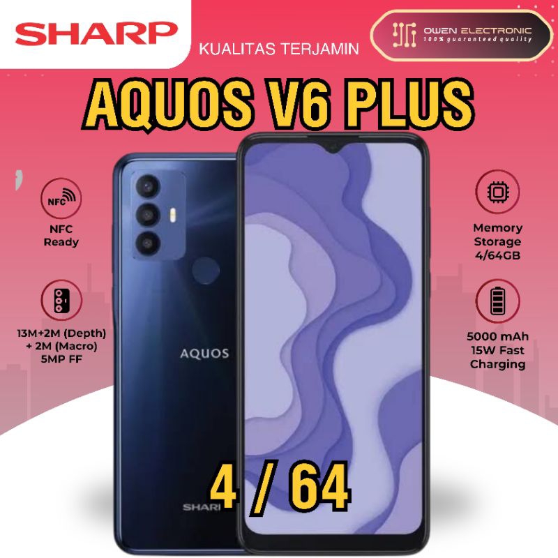 Jual SHARP Aquos V6 Plus 4GB/64GB GARANSI RESMI | Shopee Indonesia