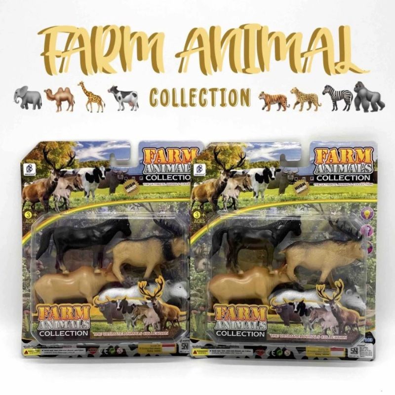 Jual Mainan Edukasi Anak Aneka Binatang/Satwa/Animal World/Farm Animals ...