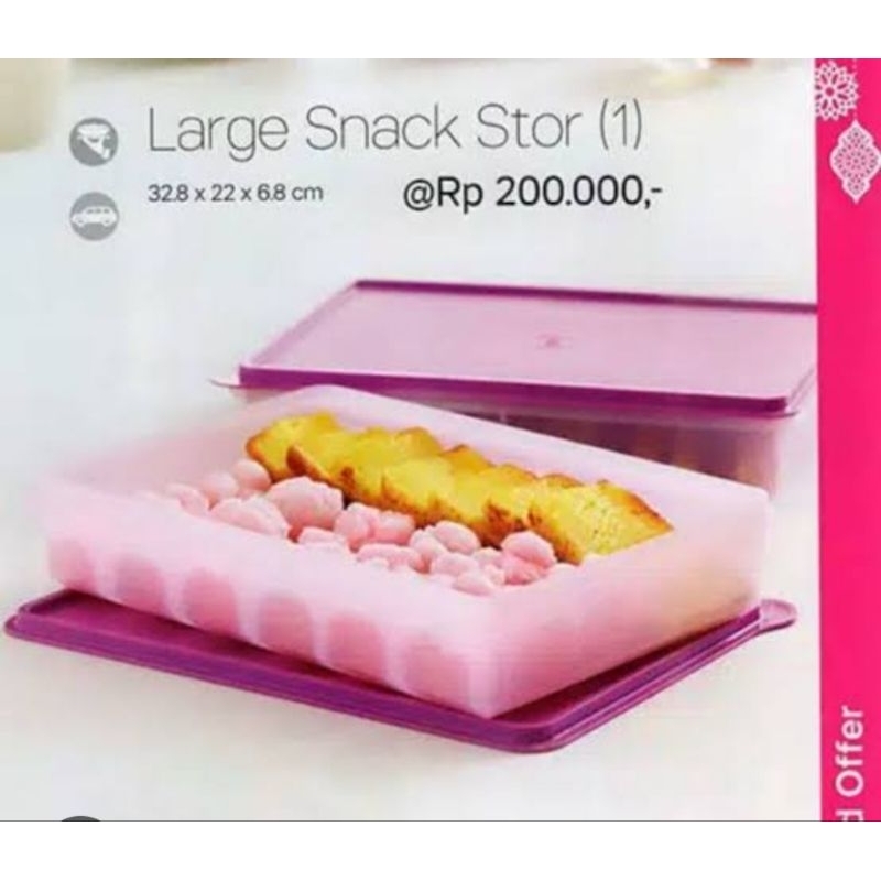 Jual large snack stor (1pcs)Tupperware | Shopee Indonesia