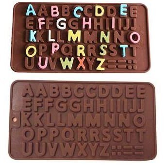 Jual Cetakan Cokelat Puding Jelly Fondant Huruf ABC / Cetakan Silicon ...