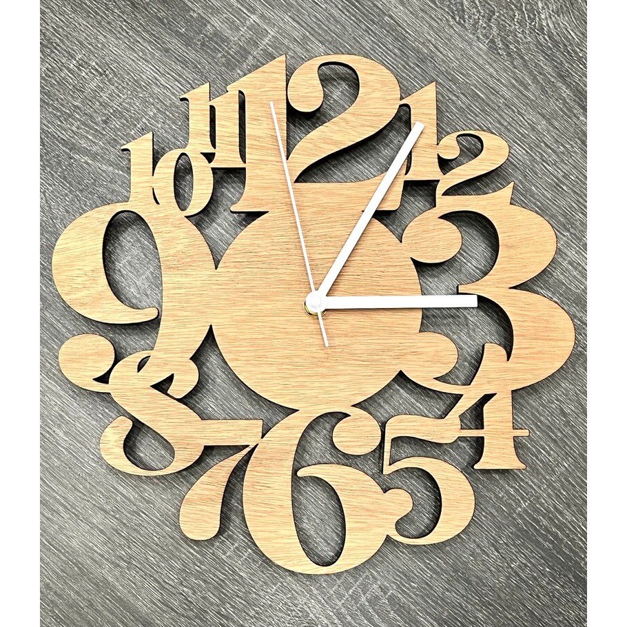 Jual Jam Dinding Kayu Jati Desain Estetik Modern | Shopee Indonesia