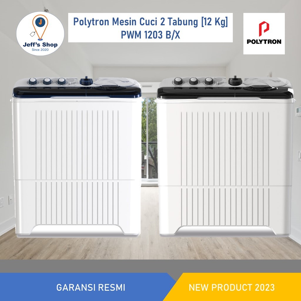 Jual Polytron Mesin Cuci 2 Tabung [12 Kg] PWM 1203B / PWM 1203X ...