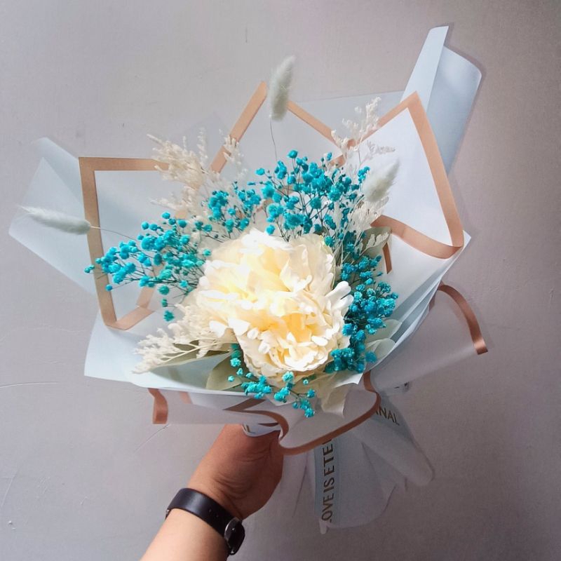 Jual Buket Bunga Palsu Kado Wisuda Premium Artificial Mix Flower ...