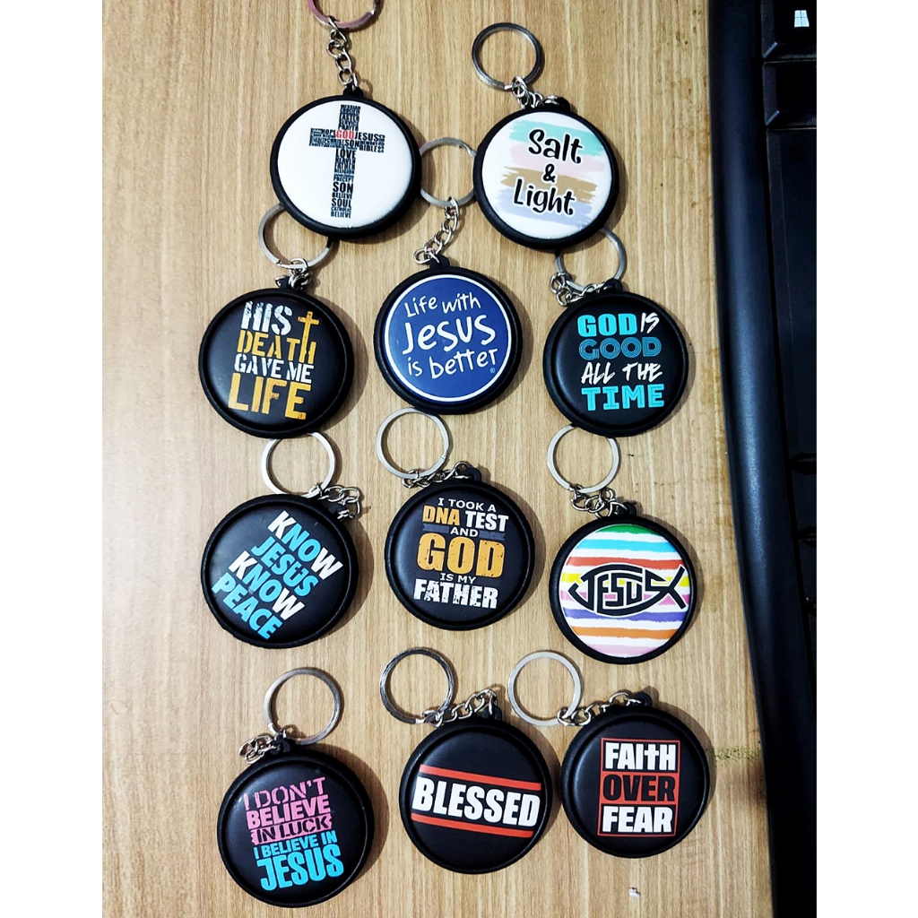 Jual Gantungan kunci rohani kristen katolik keychain bible verse fitobi ...