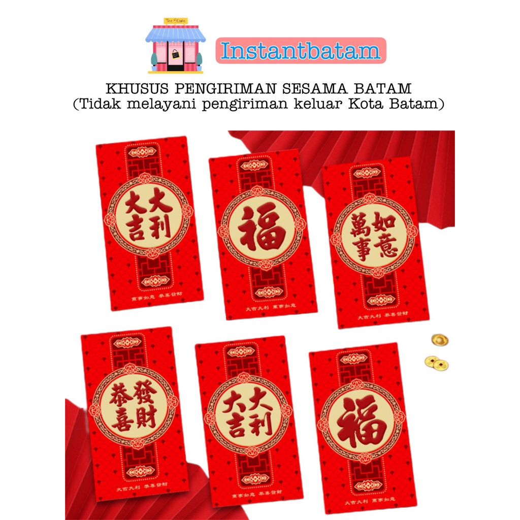 Jual 292 Angpao imlek Shio Naga 2024 isi 6 lembar Angpau Merah | Shopee ...
