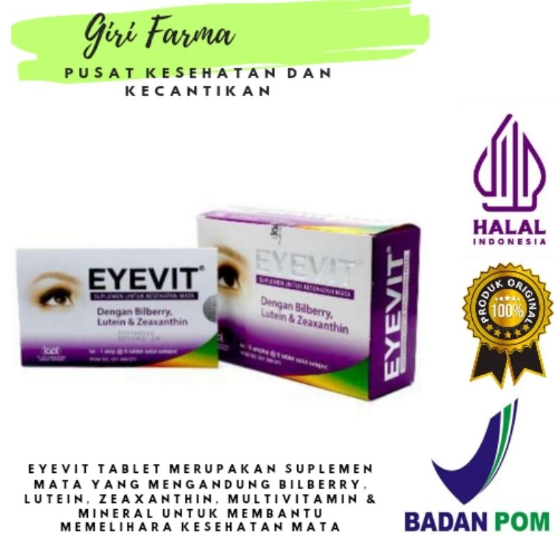 Jual EYEVIT Vitamin Mata - EYEVIT Strip | Shopee Indonesia