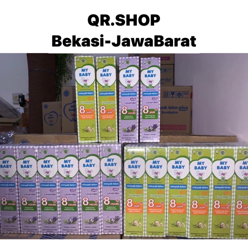 Jual minyak telon My baby 150ml Eucalyptus(ijo) Lavender (ungu ...