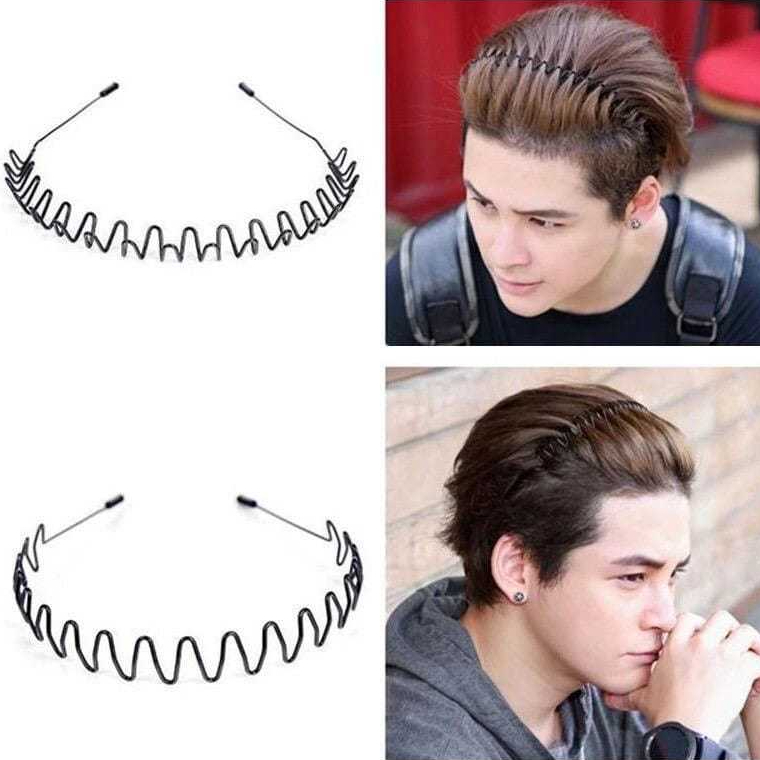 Jual BANDO KOREA PRIA WANITA BANDO KAWAT BANDO SIRKAM HITAM | Shopee ...