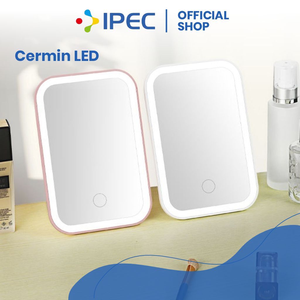 Jual Cermin Rias Makeup Kaca Lampu LED Mirror Touch Screen Rechargeable ...