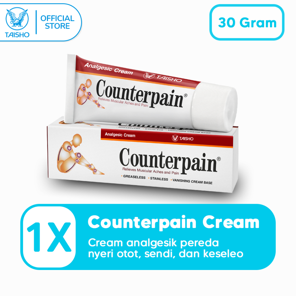 Jual Counterpain Cream 30 Gr - Pereda Nyeri Otot & Sendi | Shopee Indonesia