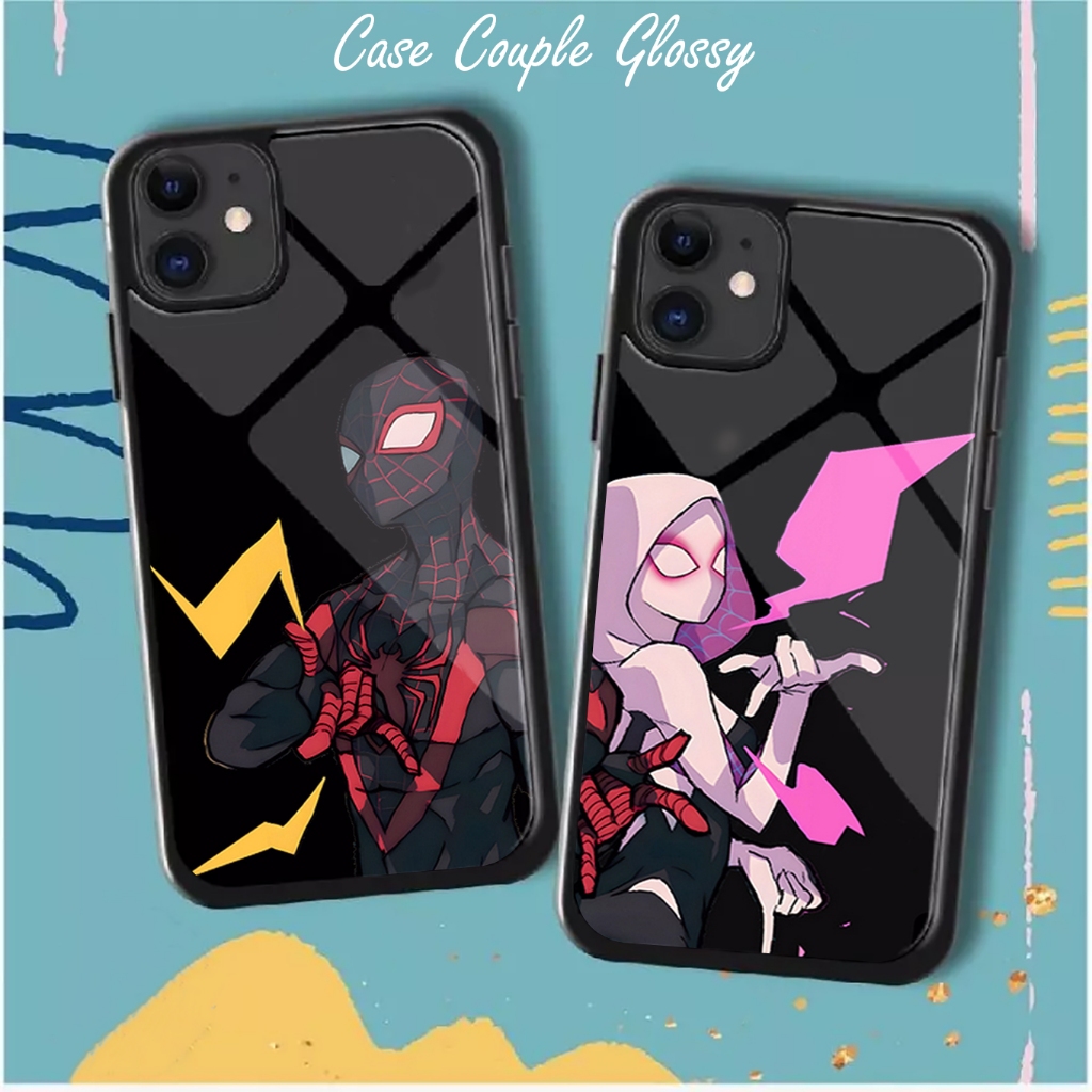 Jual Case Couple Hardcase 2D Glosssy SPIDERMAN & SPIDERWOMEN Ready for ...