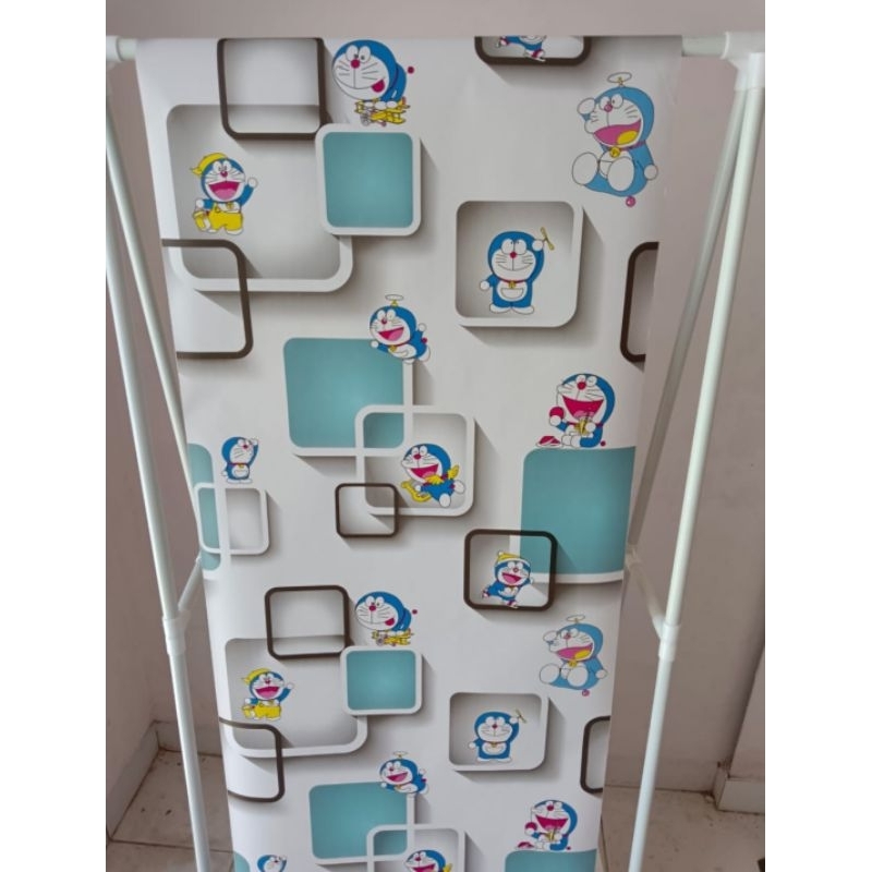 Jual Wallpaper Stiker Dinding motif karakter Doraemon 3d ukuran 45cm x 10m gh167 / wallsticker ...