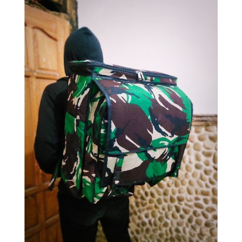 Jual Tas Ransel Layangan Bahan Premium dari kain TENTARA | Shopee Indonesia