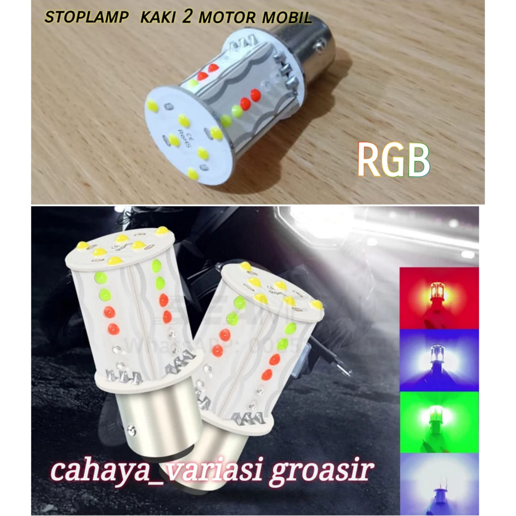 Jual Stoplamp Led RGB KAKI 2 Lampu Stop Led Universal Motor Mobil 12v ...