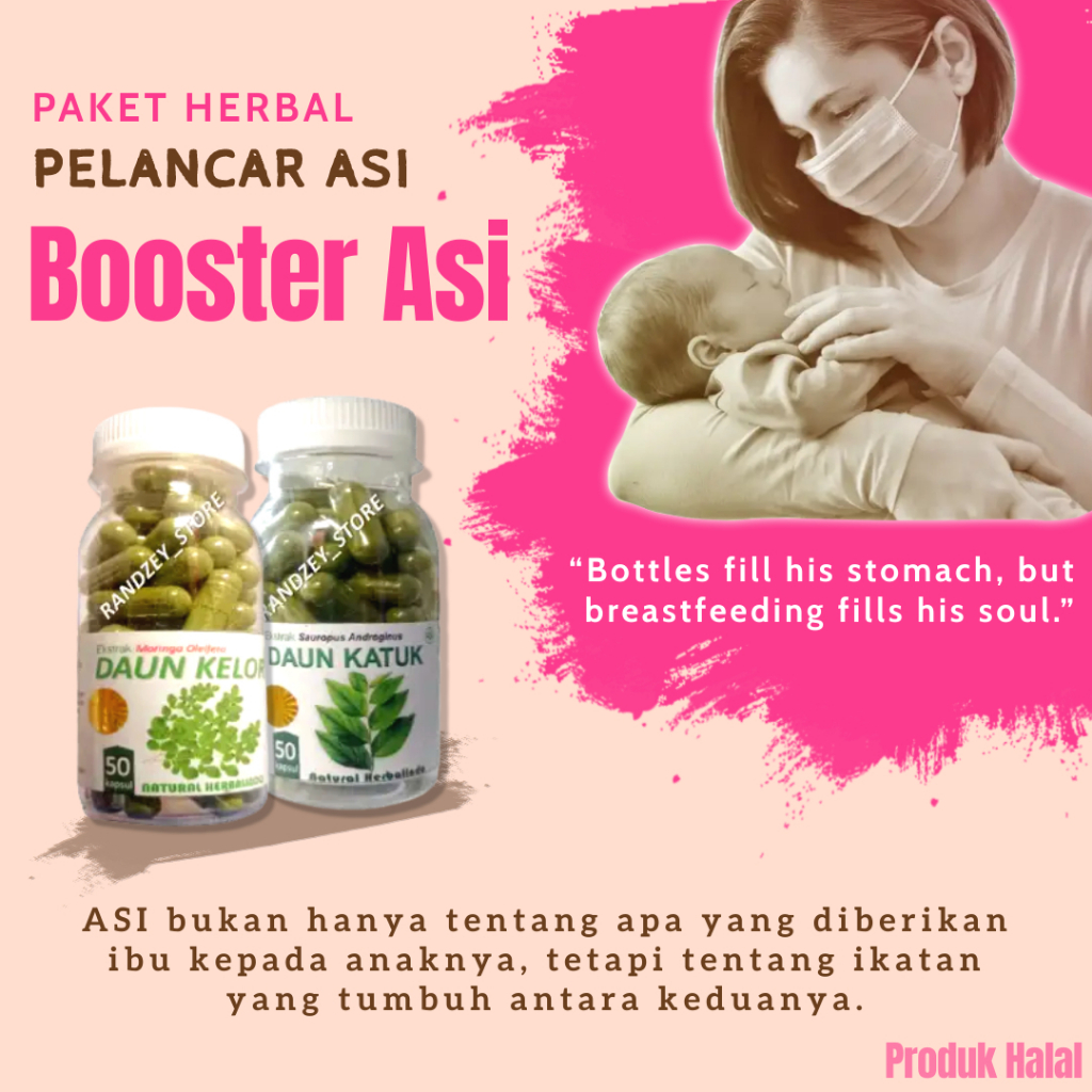 Jual Asi booster menyusui pelancar asi boster busui daun kelor ekstrak katuk lancar asi | Shopee ...