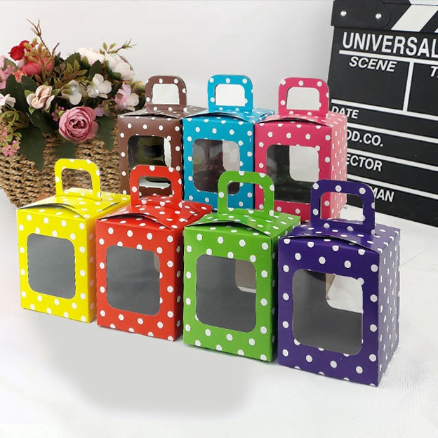 Jual Box Cupcake Polkadot | Box Muffin (1 Bal 20 Pak) | Shopee Indonesia