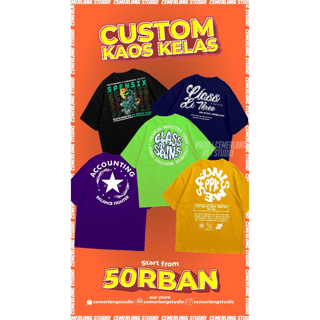 Jual KAOS KELAS CUSTOM DESAIN SUKA SUKA | Shopee Indonesia