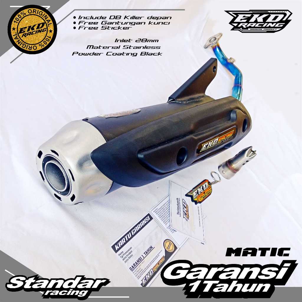 Jual KNALPOT STANDAR RACING ORIGINAL EKD MODEL TZM UNTUK MOTOR BEAT VARIO SCOOPY 125/150 NMAX ...