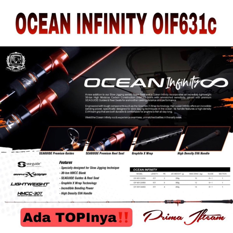 Jual Joran OH Sea Hawk Ocean Infinity one piece 631c | Shopee Indonesia