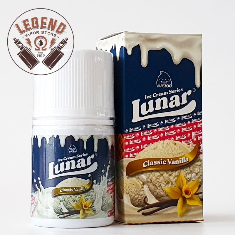Jual FREEBASE - LIQUID LUNAR Classic Vanilla Ice Cream 60ML 3MG 6MG ...