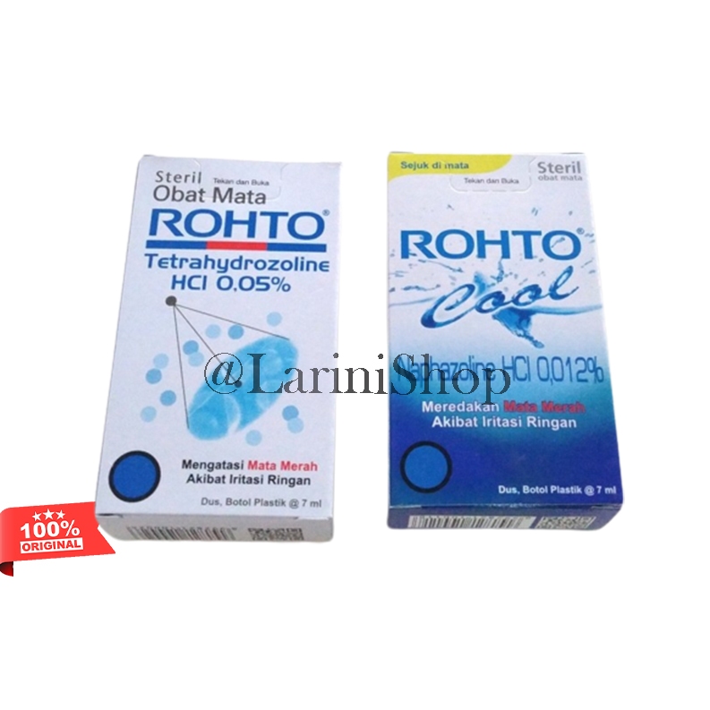 Jual ROHTO TETES MATA 7 ML & ROHTO COOL EYE DROP - MEREDAKAN MATA MERAH ...