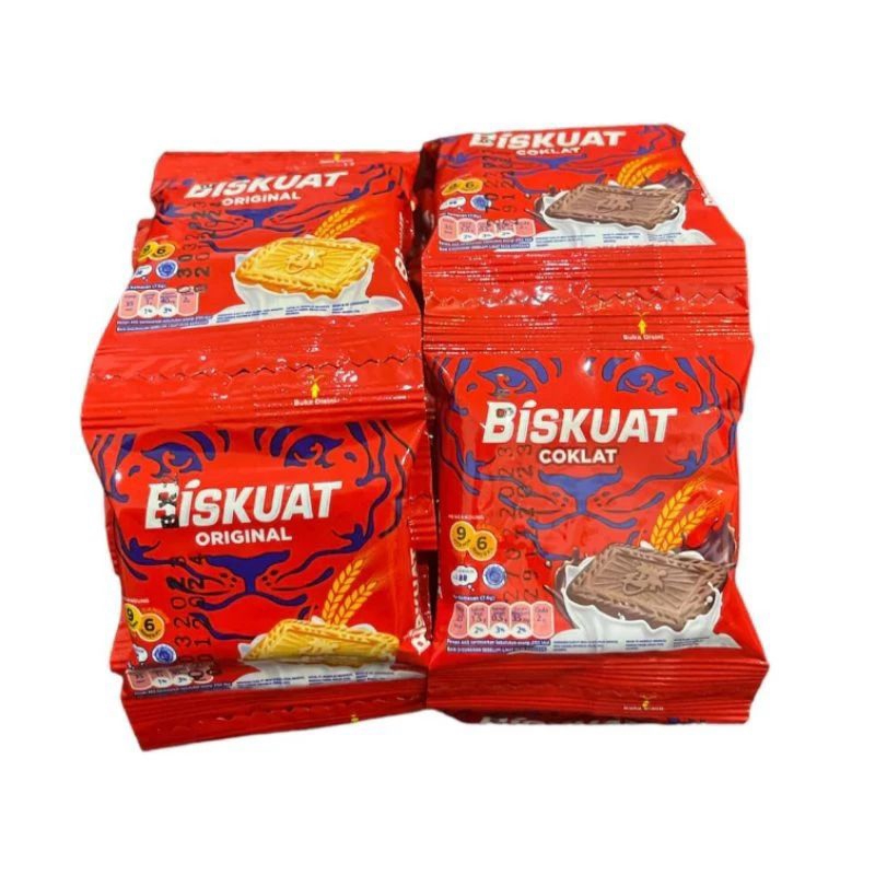 Jual Biskuat Renceng Original & Coklat ( 20pcs x @7gr ) Biskuit Biskuat ...