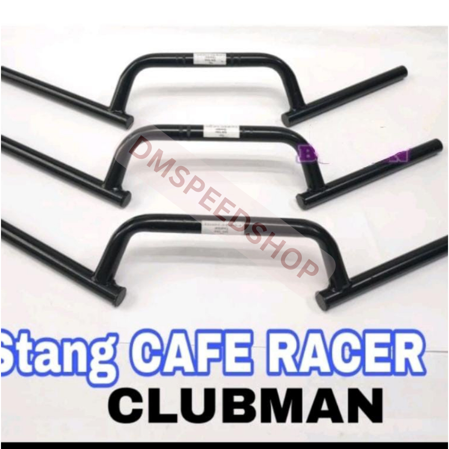 Jual stang clubman cafe racer w175 xsr155 motobi 152 custom hitam 7 8 ...