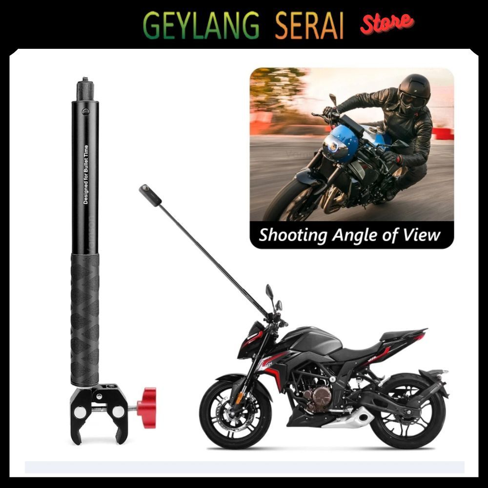 Jual Tongkat Selfie sepeda motor Insta360 one X3 orang ke-3, tongkat ...