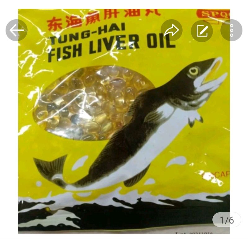 Jual Tung Hai Fish Liver Oil ( Minyak ikan TungHai)4 bungkus x 500 ...