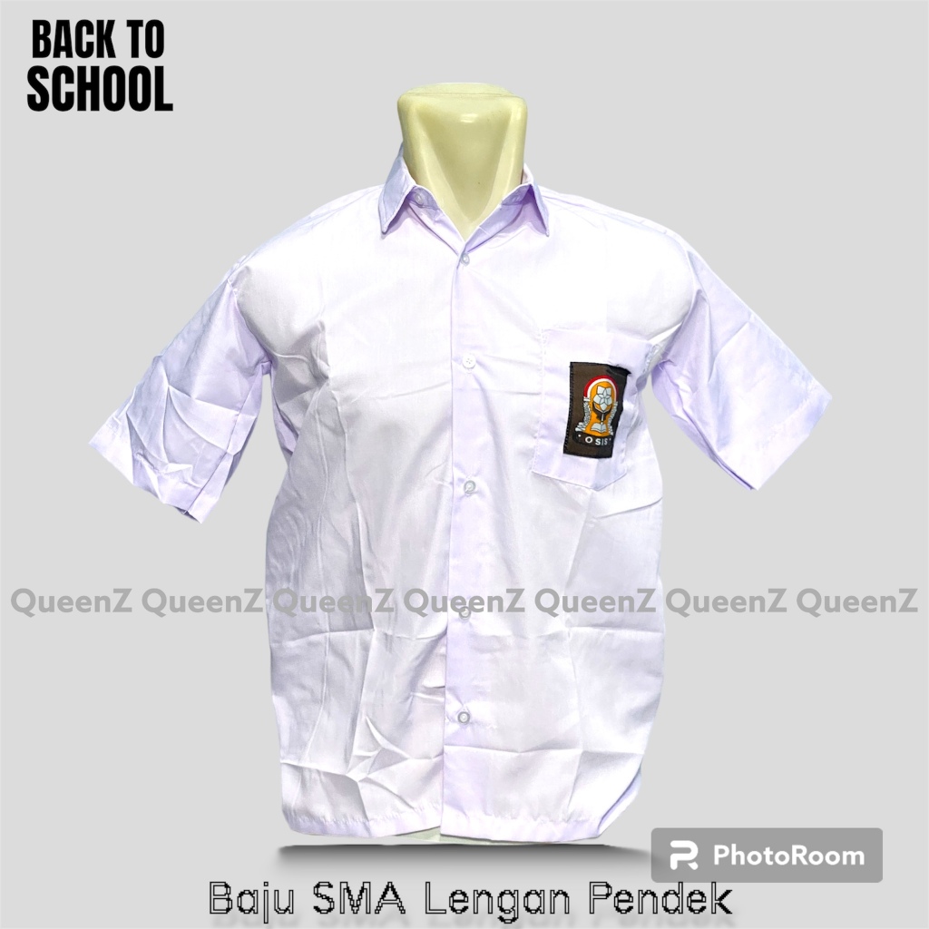 Jual BAJU SERAGAM SMA LENGAN PENDEK BENDERA/SERAGAM SEKOLAH SMA LENGAN ...