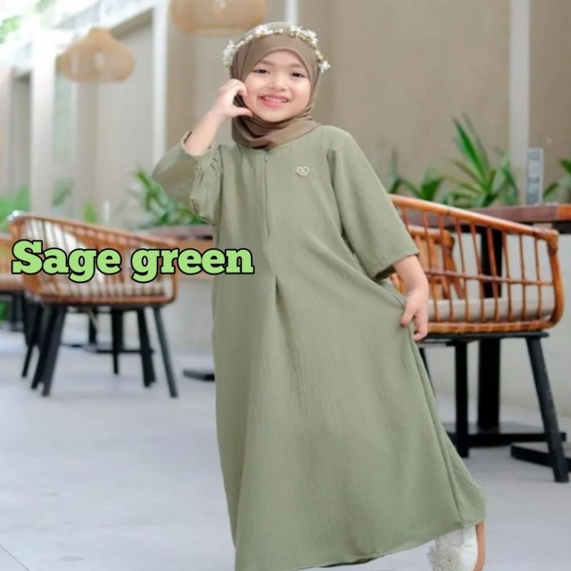 Jual gamis daster anak perempuan 3-10tahun cringkle daster anak ...