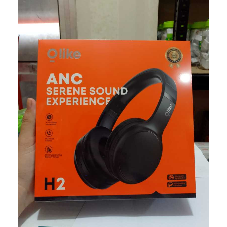 Jual OLIKE H2 WIRELESS HEADPHONE BLUETOOTH 5.3 FULL HD CLEAR SOUND ...