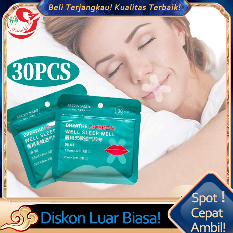 Jual 30Pcs Stiker Anti Mendengkur Untuk Anak Dewasa Bibir Hidung ...