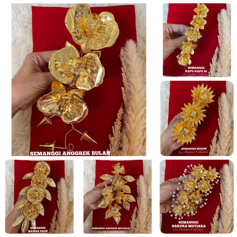 Jual Semanggi Emas/ Bunga Emas Kualitas PREMIUM Bunga Hairdo/ Anggrek ...