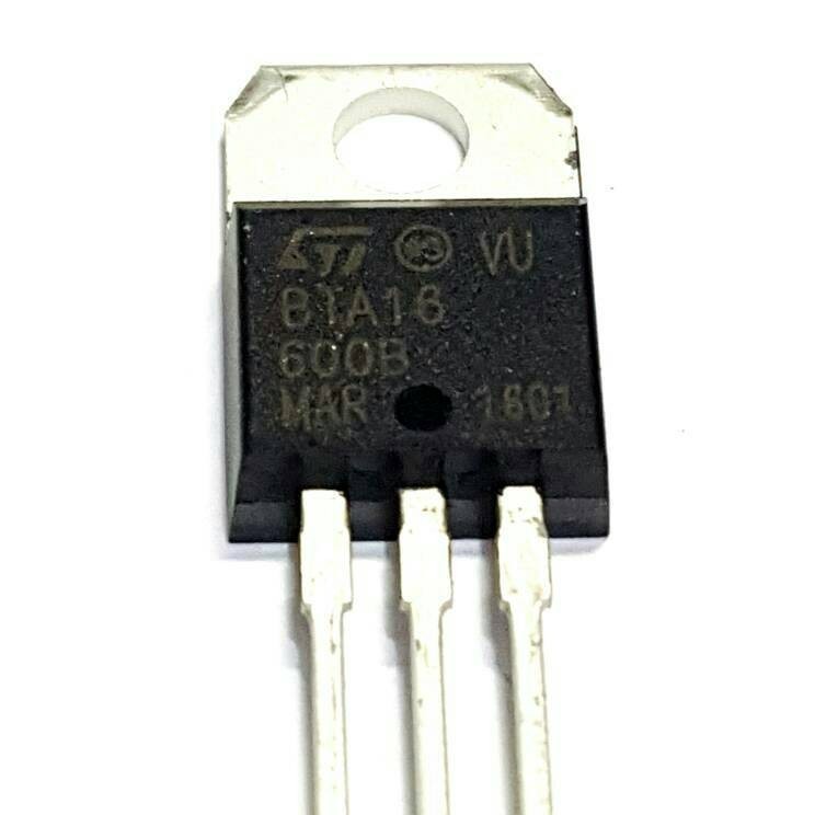 Jual BTA16 Triac Logic Level 16A 600V Snubberless Triacs TO-220 ...