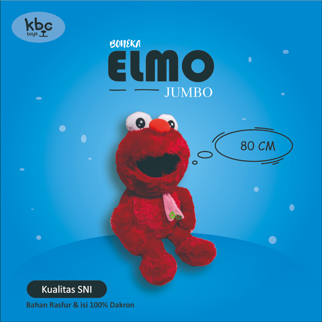 Jual Boneka Elmo Jumbo Ukuran 80 cm | Shopee Indonesia