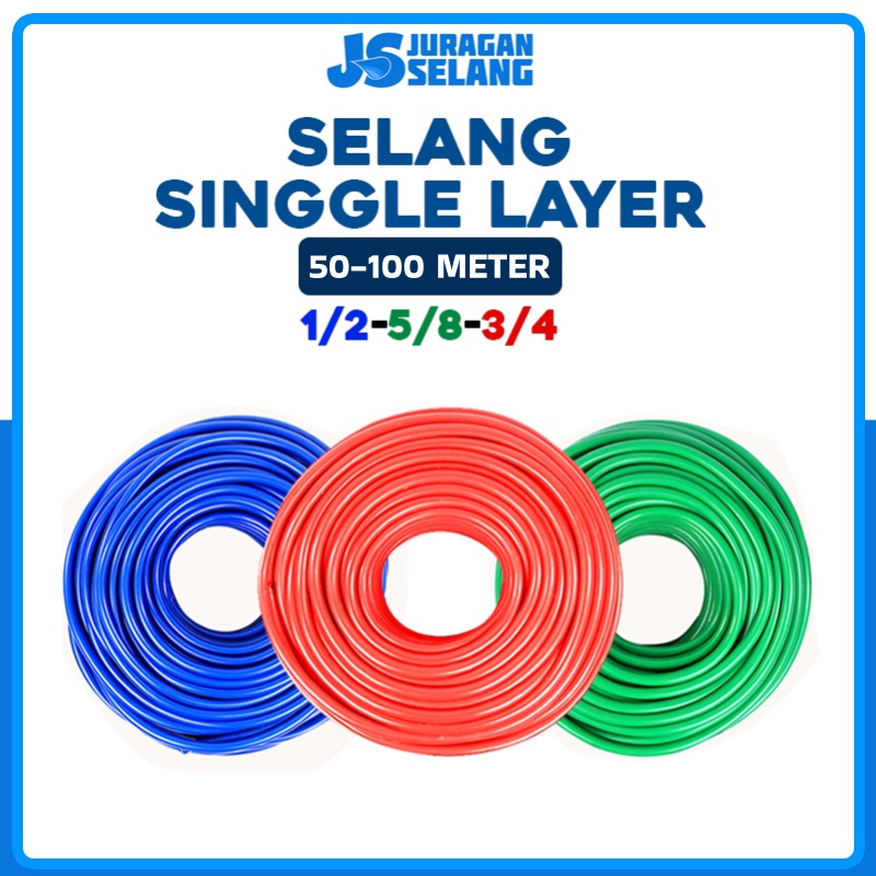 Jual JURAGAN Selang Air 50 Meter 100 Meter 1/2 5/8 3/4 Inch Selang Air Elastis Selang Air DOP ...