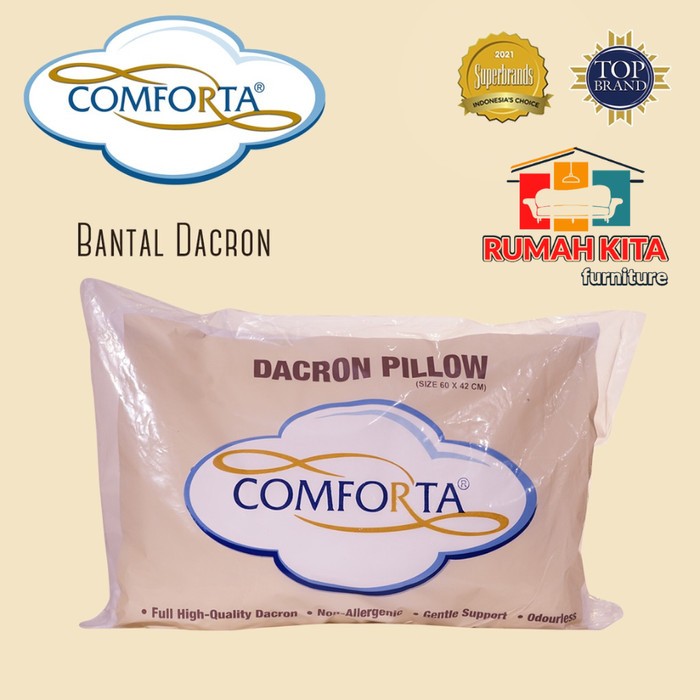 Jual RKF - Bantal dacron comforta 45x65 ( pillow ) | Shopee Indonesia
