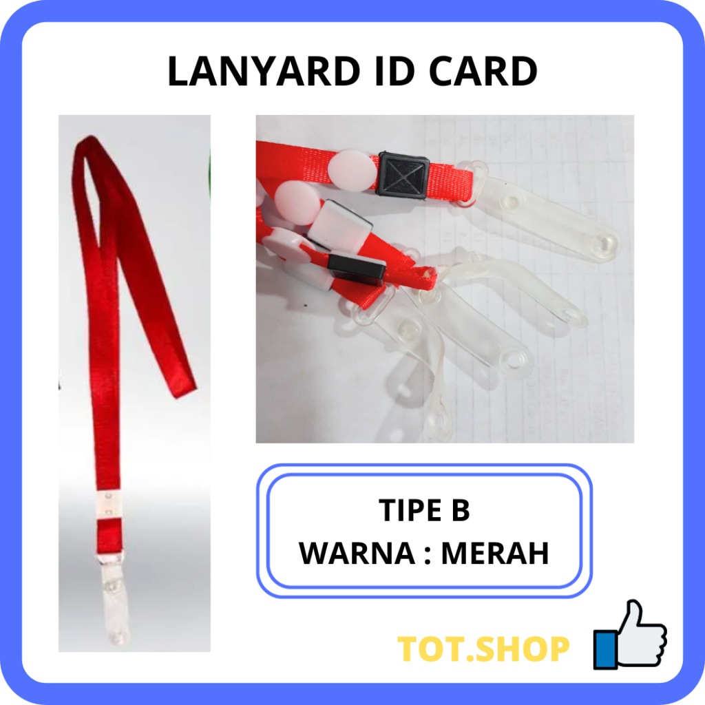 Jual LENGKAP ID Card Holder Mika Tali Lanyard Stopper Name Tag ...