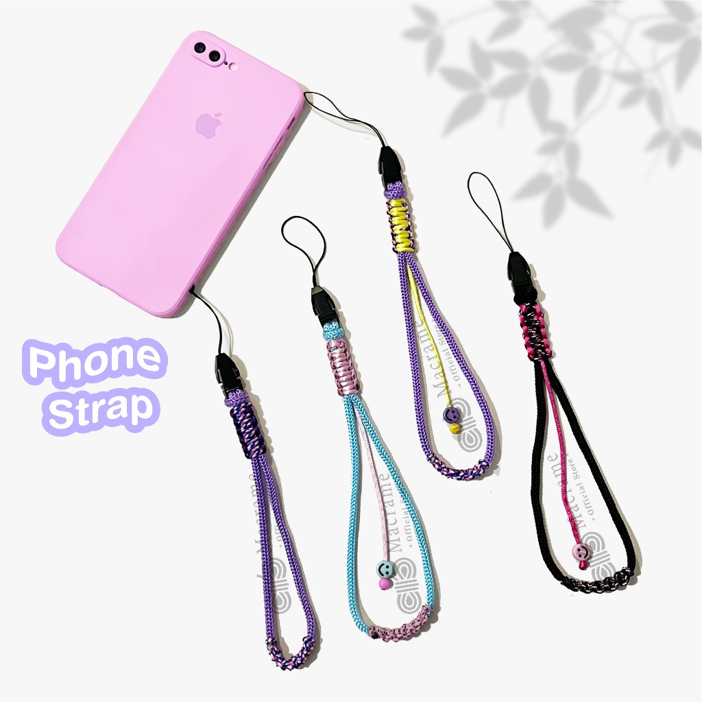 Jual GANTUNGAN HP Macrame | Phone Strap | Hand Strap | Gantungan Tali ...