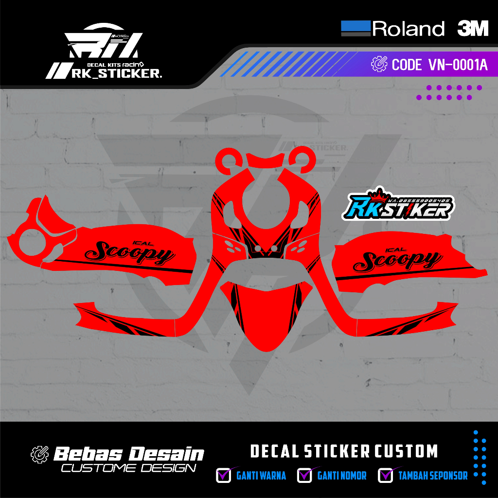Jual DECAL SCOOPY 2018 / SCOOPY 2019 / SCOOPY 2020 /SCOOPY 2021 ...