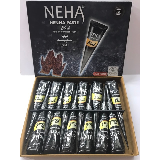 Jual NEHA HENNA PASTE / HENNA HALAL BPOM - BLACK | Shopee Indonesia