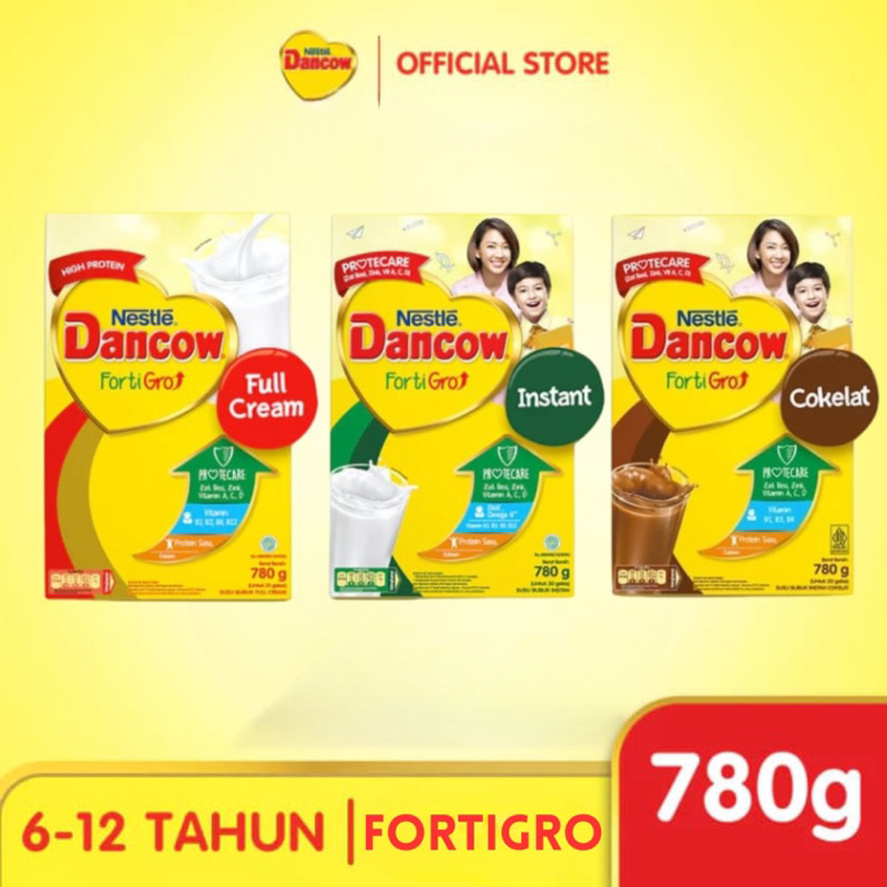 Jual Dancow Fortigrow Instan,Full Cream & Cokelat 780gr | Shopee Indonesia