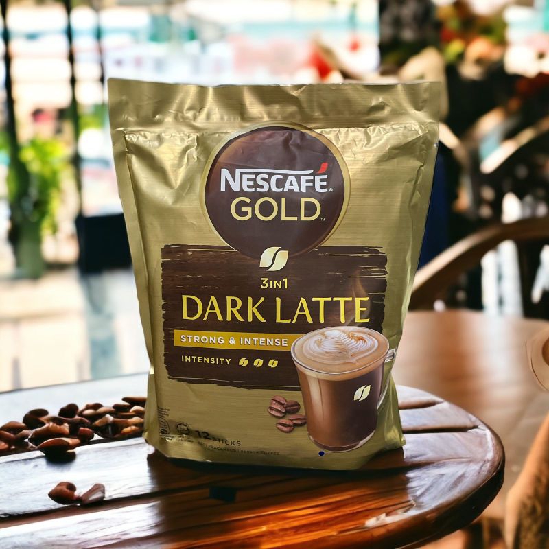 Jual Nescafe Gold Dark Latte 12 sticks | Shopee Indonesia