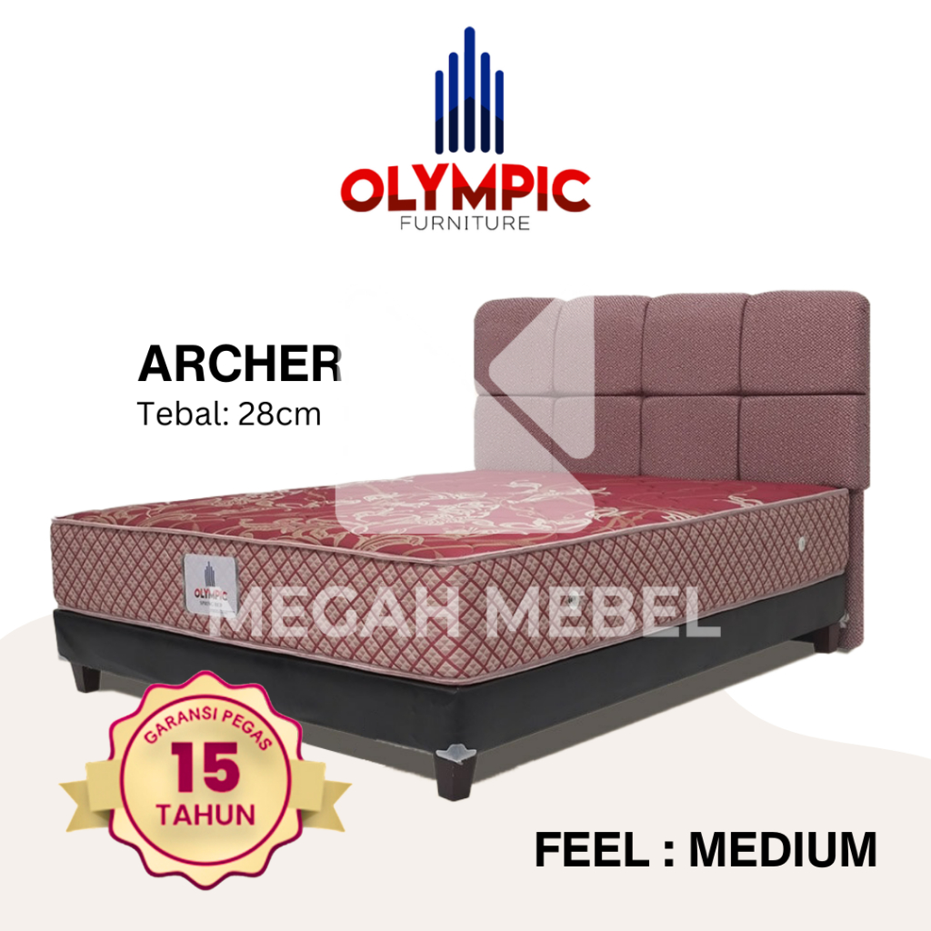 Jual Olympic Springbed Archer Kasur Full Set | Shopee Indonesia