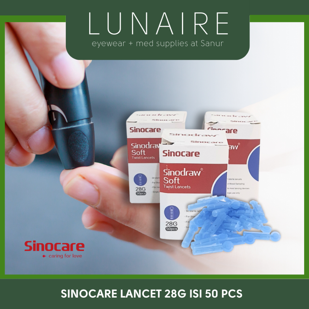 Jual Sinocare Sinodraw Blood Lancet / Jarum 28G (50 pcs) | Shopee Indonesia