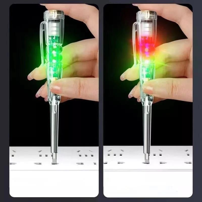 Jual Obeng Tespen Minus Test Listrik Tes Pen Lampu LED Hijau | Shopee ...
