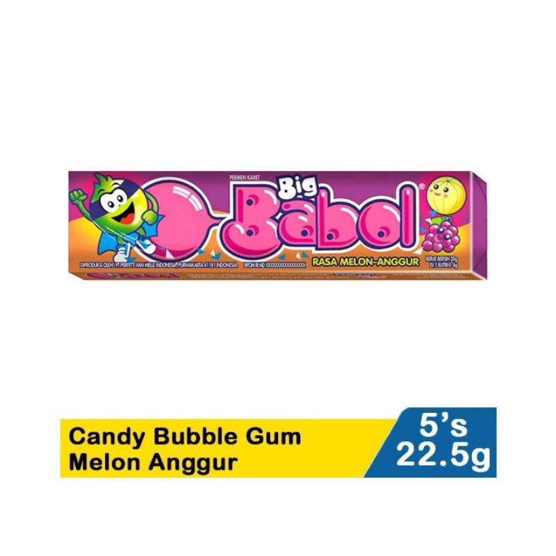 Jual Big Babol Permen Karet Stick 20gr - Strawberry / Blueberry ...