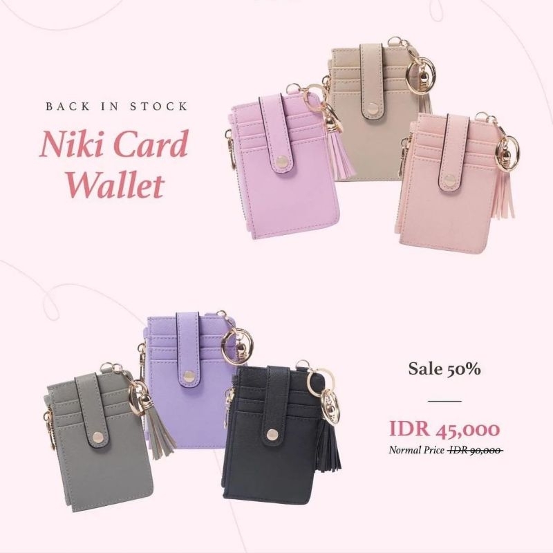 Jual Dompet kartu jimshoney Niki card | Shopee Indonesia