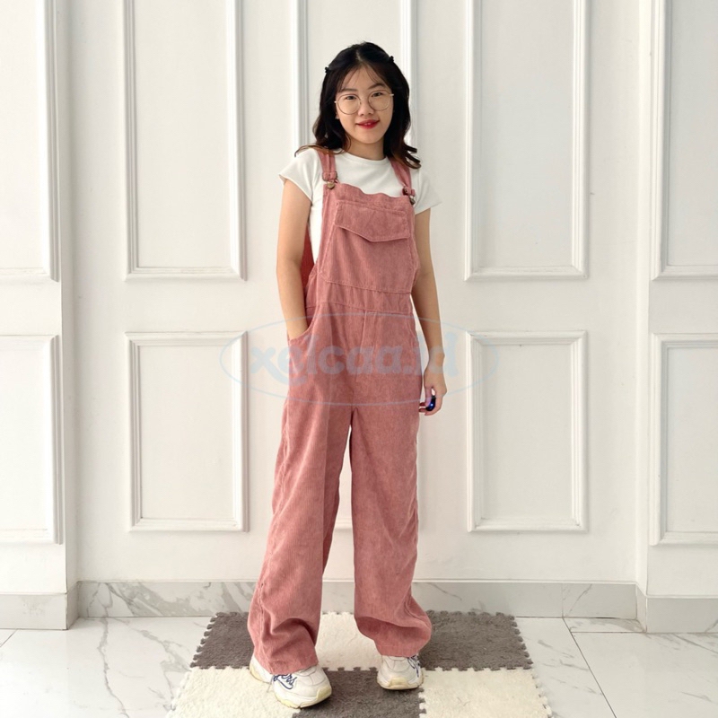 Jual Alila Overall | Celana Kodok Corduroy | Celana Panjang Korean ...